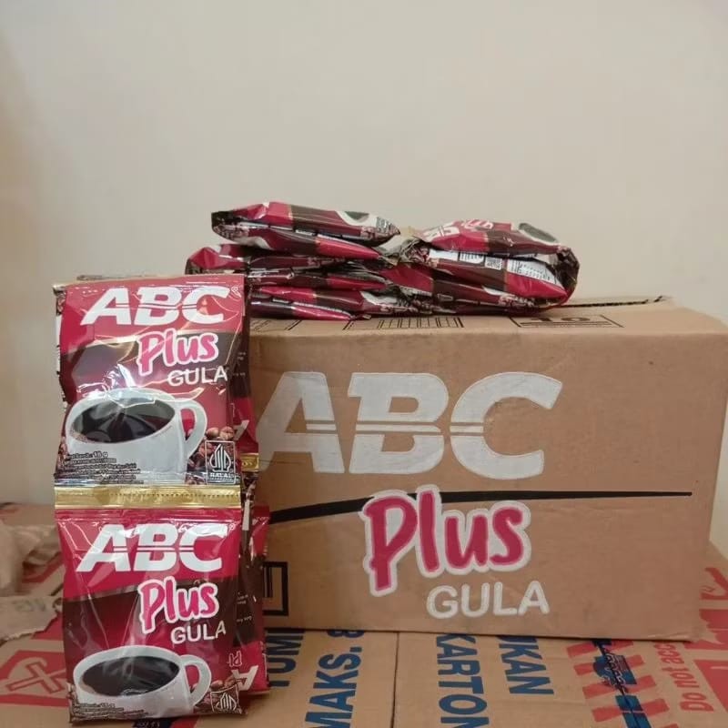 Jual KOPI ABC plus gula 1 renteng isi 10 sachet ( 10 sachet x 18gr ) | Shopee Indonesia