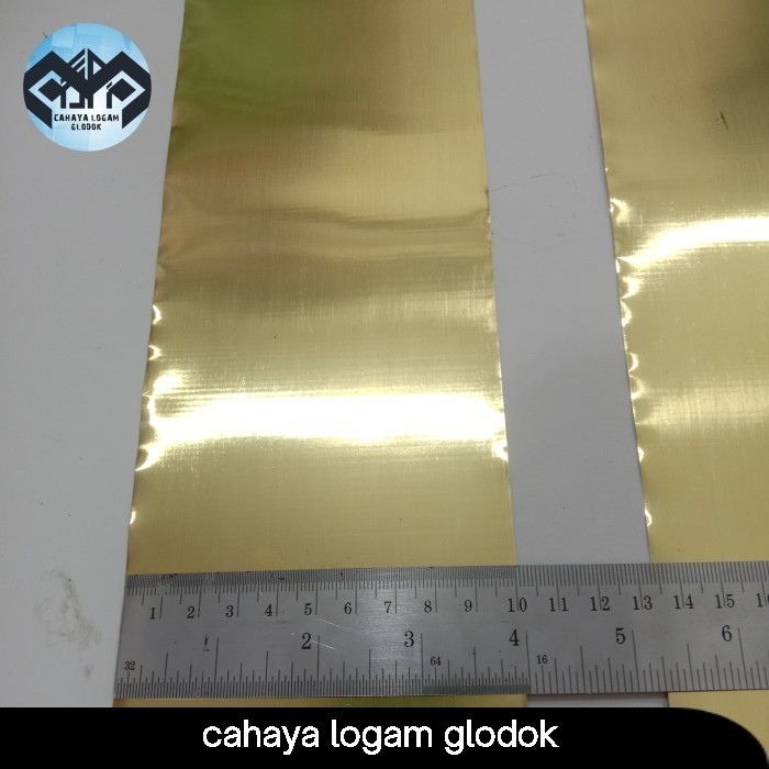 Jual plat Kuningan 0.1mm x 5cm x 120cm - Kuningan tebal 0.15mm | Shopee ...