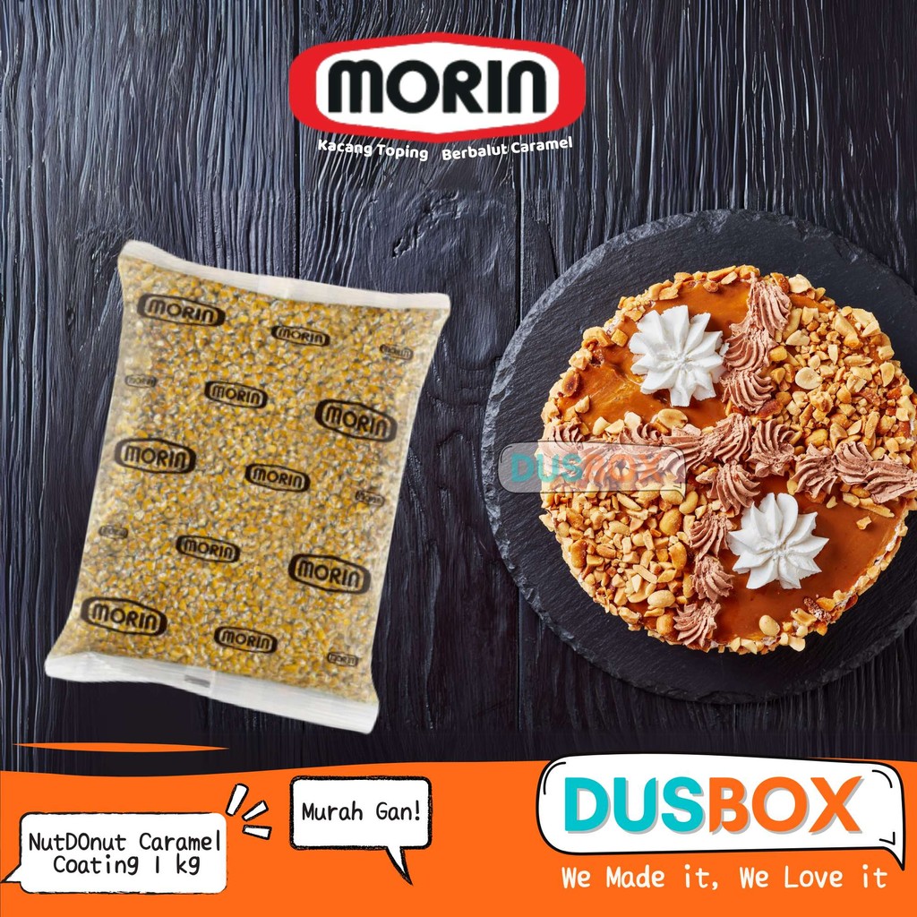 Jual Morin Nut Donut Coating Caramel 1kg / Kacang Cincang Coating ...