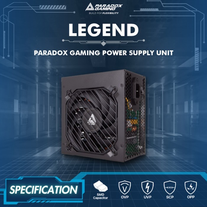 Jual PARADOX GAMING LEGEND 450W | PSU 450W 80+ Bronze Flat Cable ...