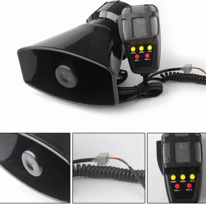 Jual KLAKSON SIRINE TOA 7 SUARA PLUS MIC MOBIL DAN MOTOR PATWAL POLISI ...