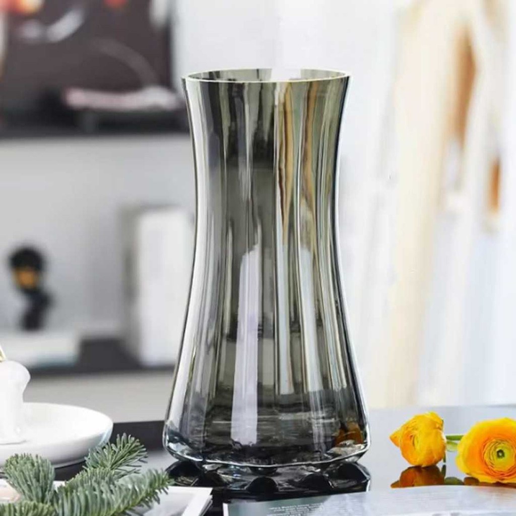 Jual Vas Bunga Kaca Bening Estetik Vintage Glass Flower Vase - Y23 ...
