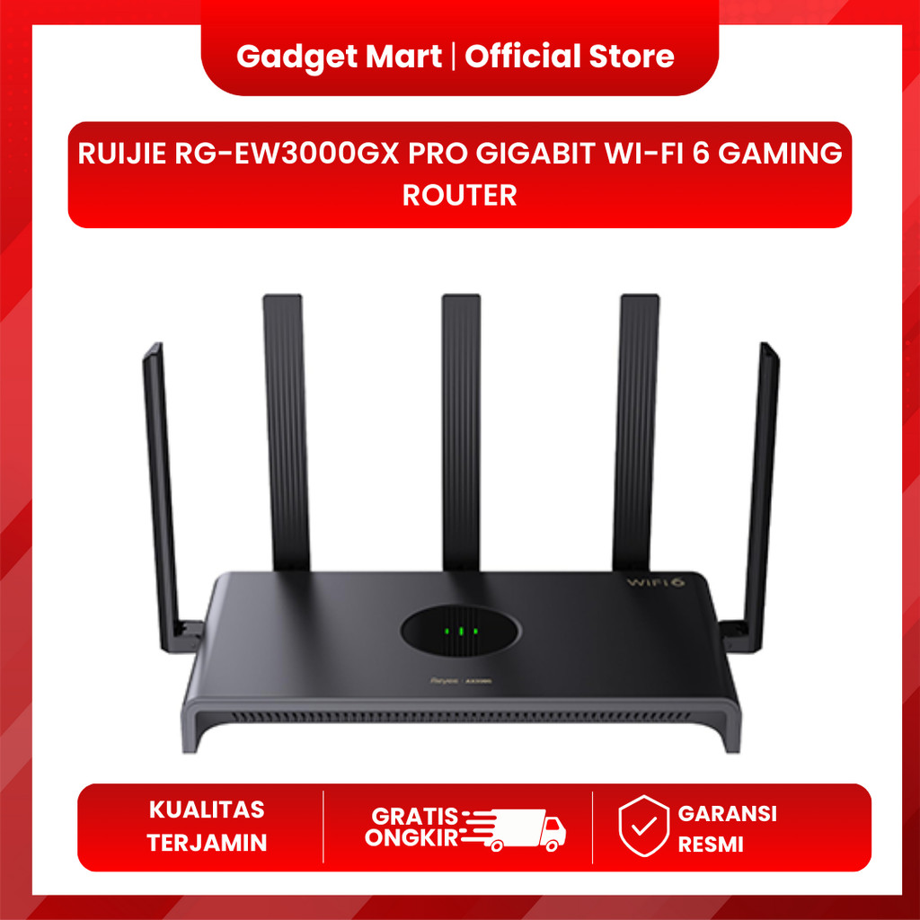 Jual Ruijie RG-EW3000GX PRO AX3000 Dual-band Gigabit Wi-Fi 6 Gaming ...