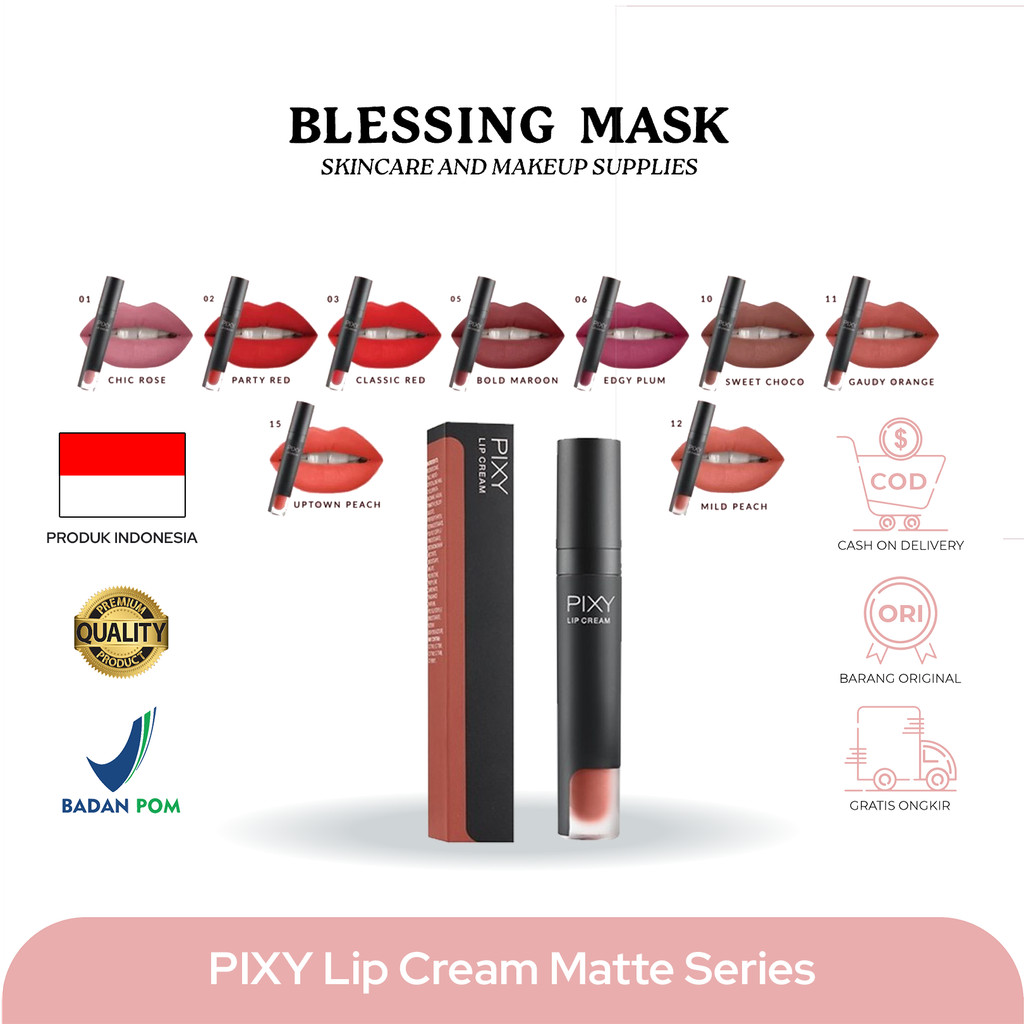 Jual Pixy Lip Cream Pigmented Matte Lip Tint | Formula Vivid-Matte ...