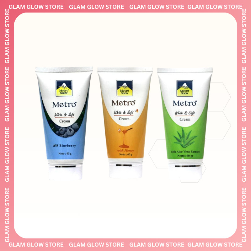 Jual Metro Snow White and Soft Cream Kemasan Tube 60 gram Metro White ...