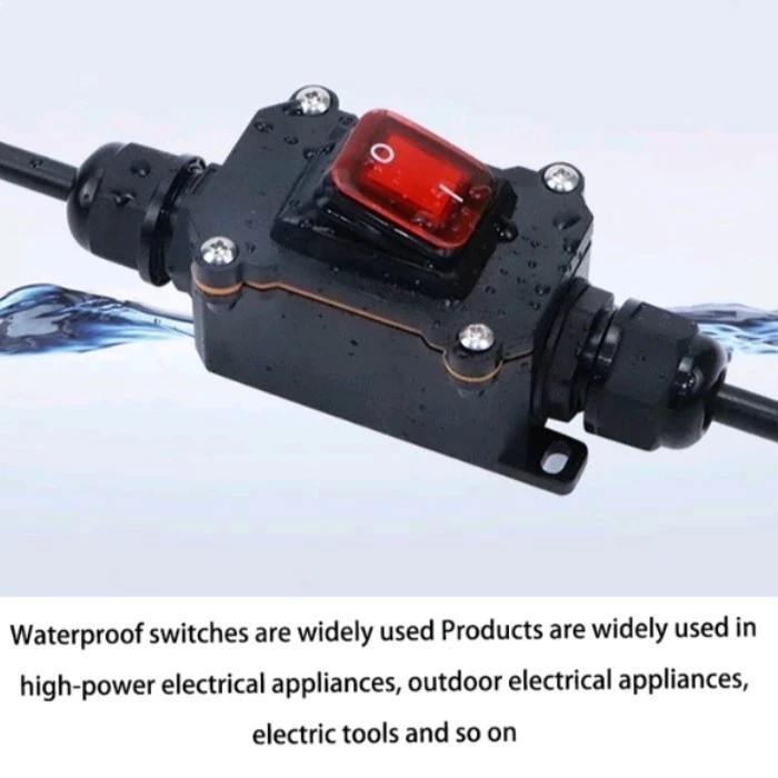 Jual (110-220V )Saklar Waterproof Switch On Off Anti Air Hujan Box ...
