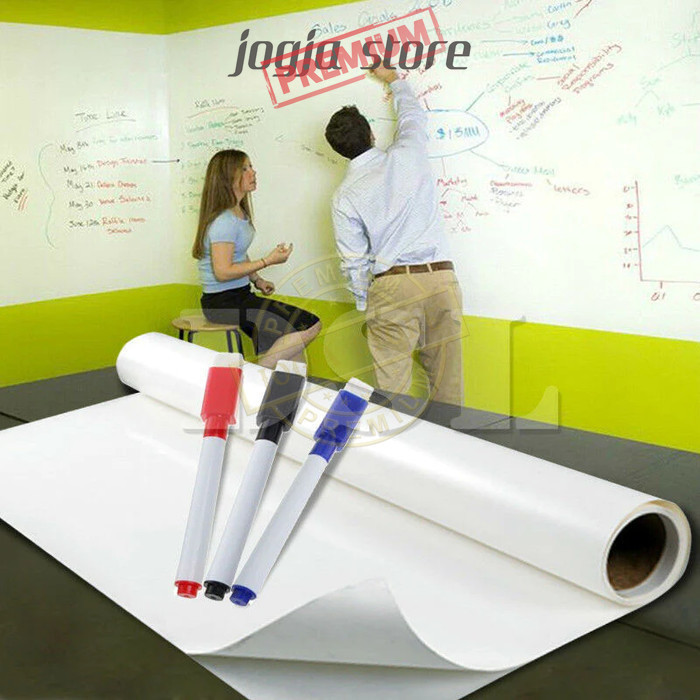 Jual Papan Tulis Tempel Dinding Stiker Whiteboard Wallpaper Papan Tulis ...