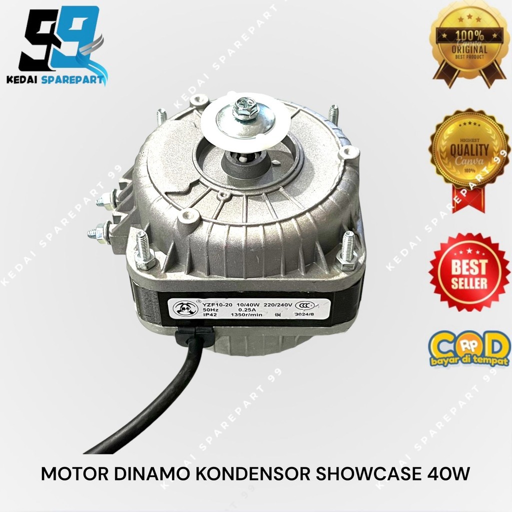 Jual MOTOR FAN KULKAS 40 WATT / MOTOR DINAMO KONDENSOR SHOWCASE 40WATT ...