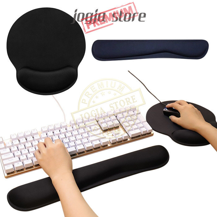 Jual Mousepad Ergonomis Non Slip Wrist Rest Bantalan Tangan Keyboard ...
