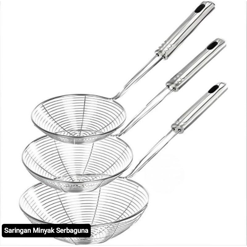 Jual Saringan Gorengan / Serokan Penyaring Minyak / Saringan Stainless ...