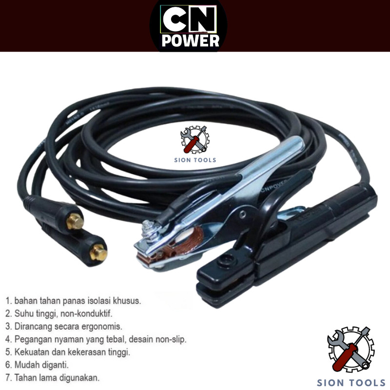 Jual GER24 CN POWER PAKET TANG LAS & TANG MASSA & KABEL 2 METER STANG LAS LISTRIK | Shopee Indonesia