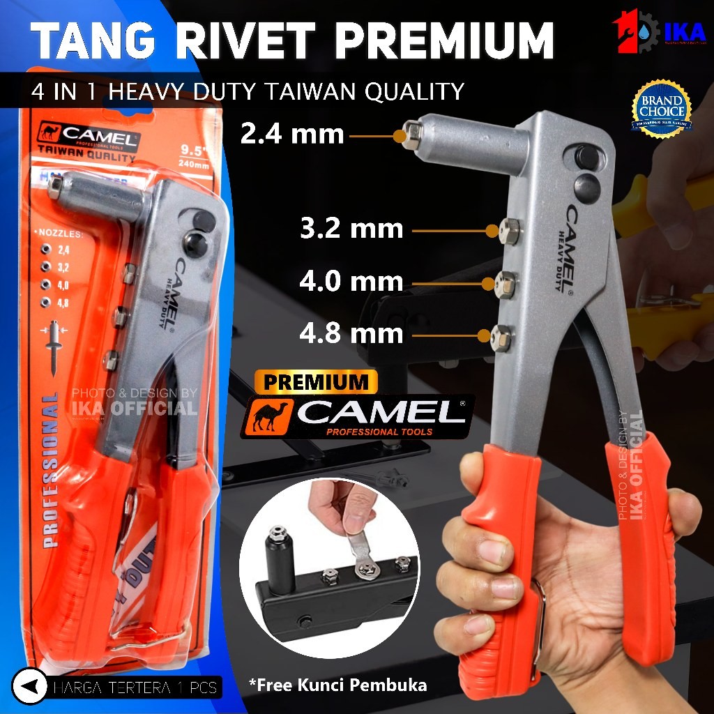 Jual Camel Tang Rivet HEAVY DUTY Taiwan / Tang Rivet HEAVY DUTY 9,5inch ...