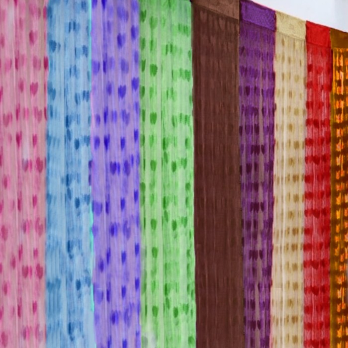 Jual Tirai Benang Pintu Dan Jendela Motif Love/Tirai Benang Motif Love ...