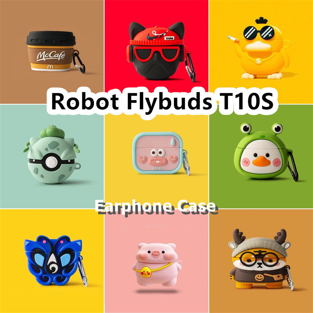 Jual 【Coco Case】Untuk Robot Flybuds T10S Case Kreatif Soft Silikon ...