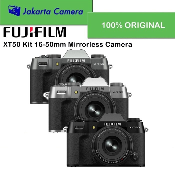 Jual Fujifilm XT50 Kit 16-50mm Fuji X-T50 XT 50 kit 16-50 Mirrorless ...