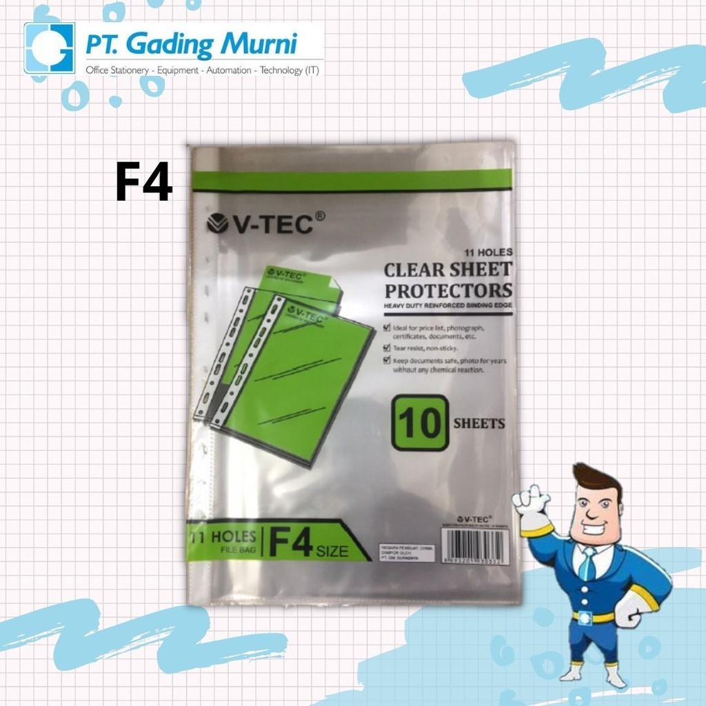 Jual V-TEC SHEET PROTECTORS F4 | Shopee Indonesia