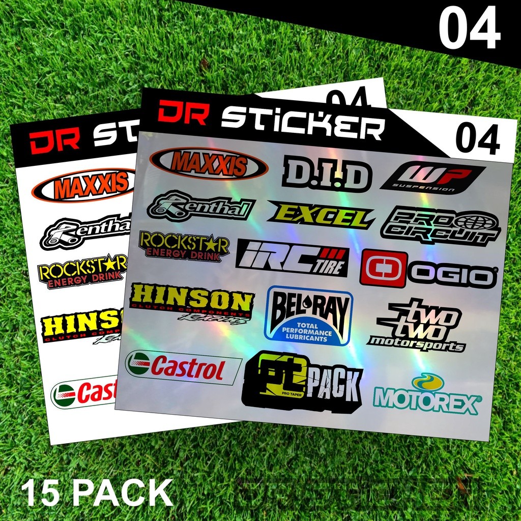 Jual Sticker Kata2 Sticker Sponsor Logo Pack Stiker Pack Sponsor Tril ...