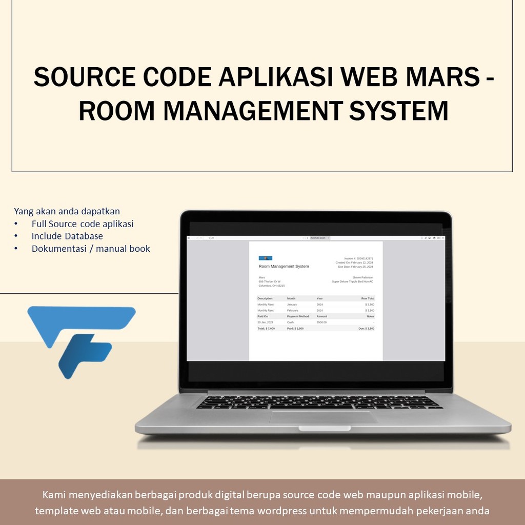 Jual SOURCE CODE APLIKASI WEB MARS - ROOM MANAGEMENT SYSTEM | Shopee ...