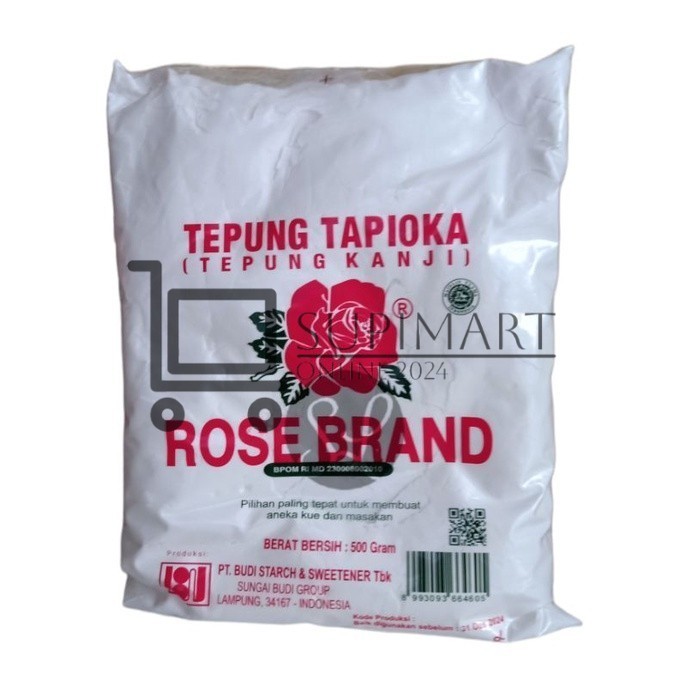 Jual Tepung Tapioka Rose Brand 500 Gram / Tepung Kanji Tapioka 500gr ...