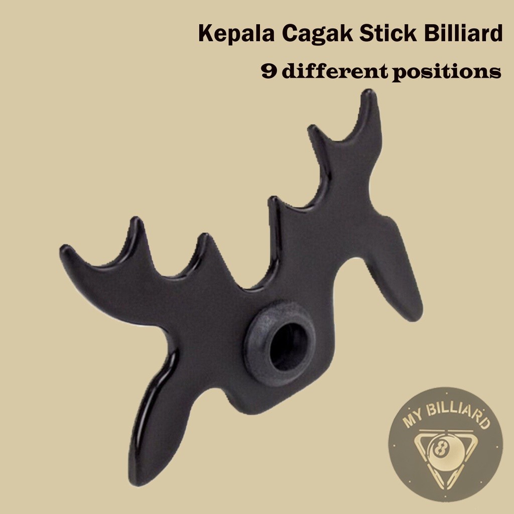 Jual Kepala Cagak Stick Billiar - Billiard Bridge Head MooseHead - cue ...
