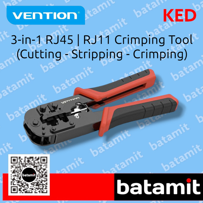 Jual VENTION KED Tang Crimping Tool 3-in-1 Striping Cutting Crimping ...