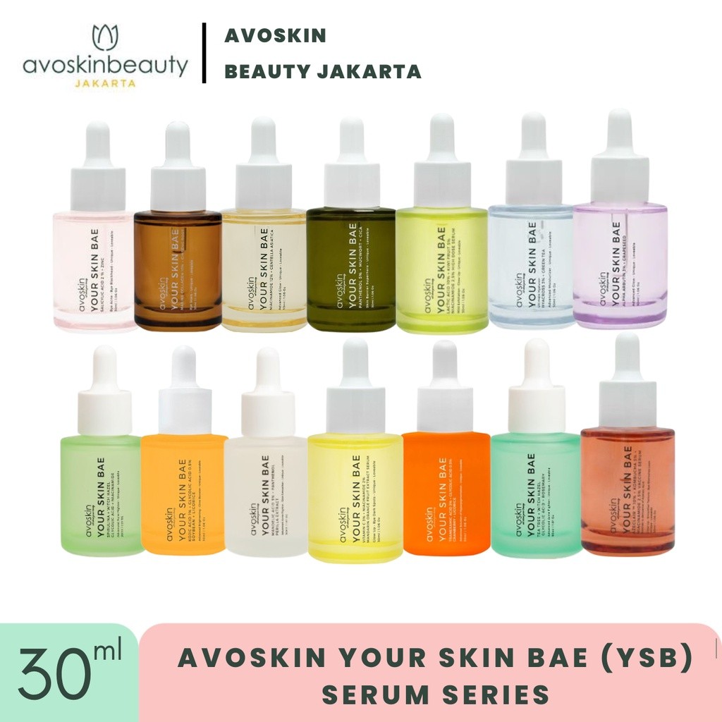 Jual AVOSKIN Your Skin Bae YSB Serum 30ml Series | Shopee Indonesia