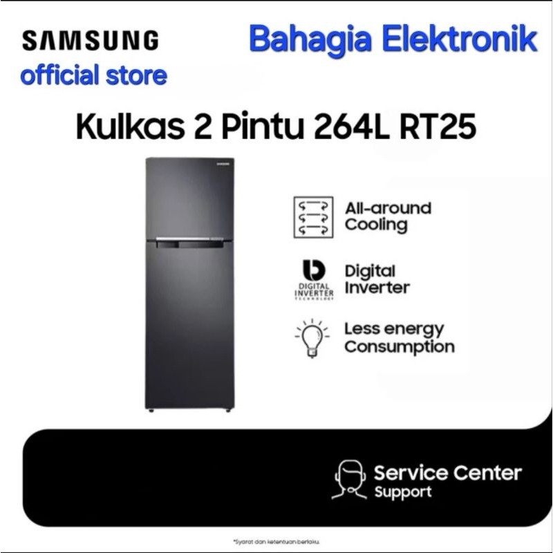 Jual SAMSUNG RT25FARBDB1/se Kulkas 2 pintu Digital inverter 264L | Shopee Indonesia