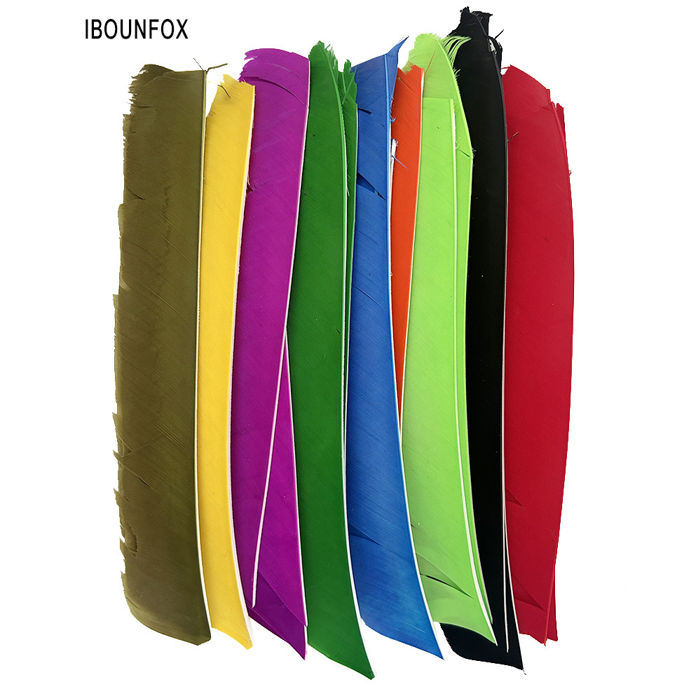 Jual LW 25 Pcs Turkey Full Length Feathers Fletching for Archery Arrow ...