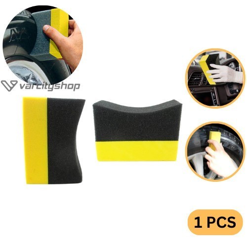 Jual Tire Dressing Applicator Pad Aplikator Foam Semir Ban Sponge Busa ...