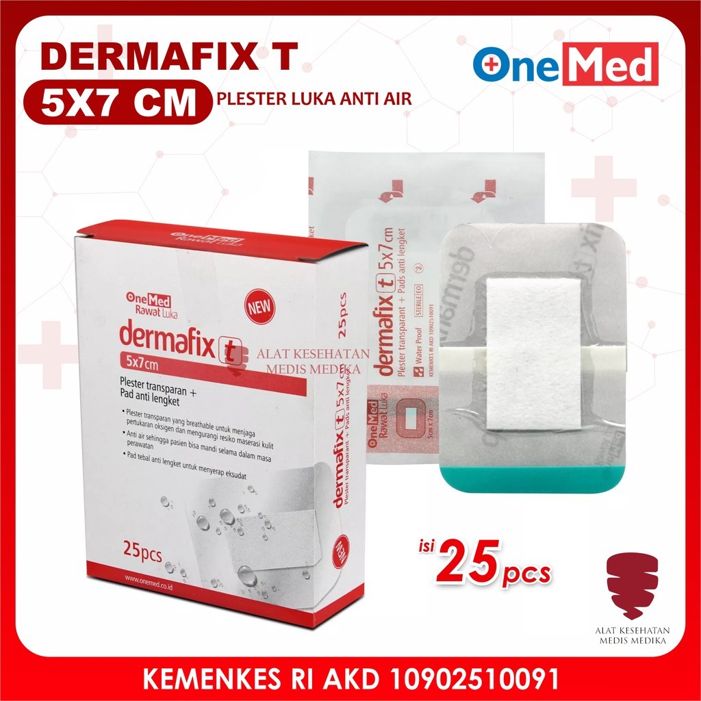 Jual Dermafix T 5 x 7 cm Onemed Plaster Transparan 5x7cm Peralatan P3K ...