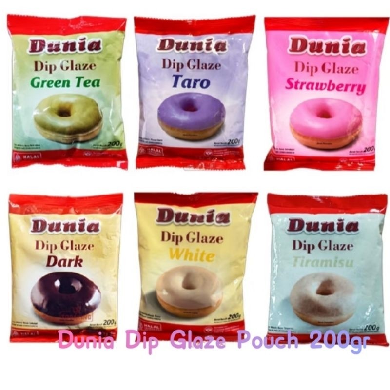 Jual Dunia Dip Glaze Toping Aneka Rasa 200gr | Shopee Indonesia