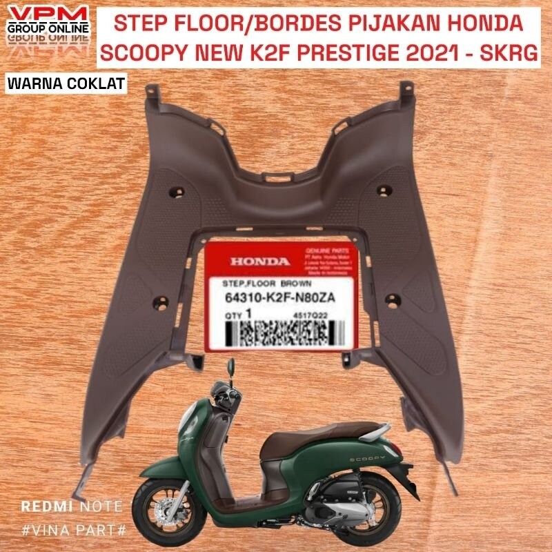 Jual step floor bordes dek pijakan kaki honda scoopy new prestige 2021 K2F original | Shopee ...