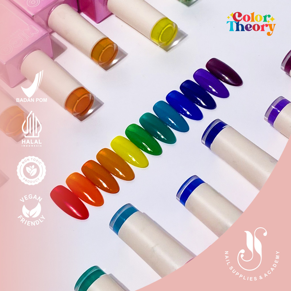Jual NICO COLOR THEORY SERIES Satuan Halal BPOM Vegan Kutek Gel Polish ...