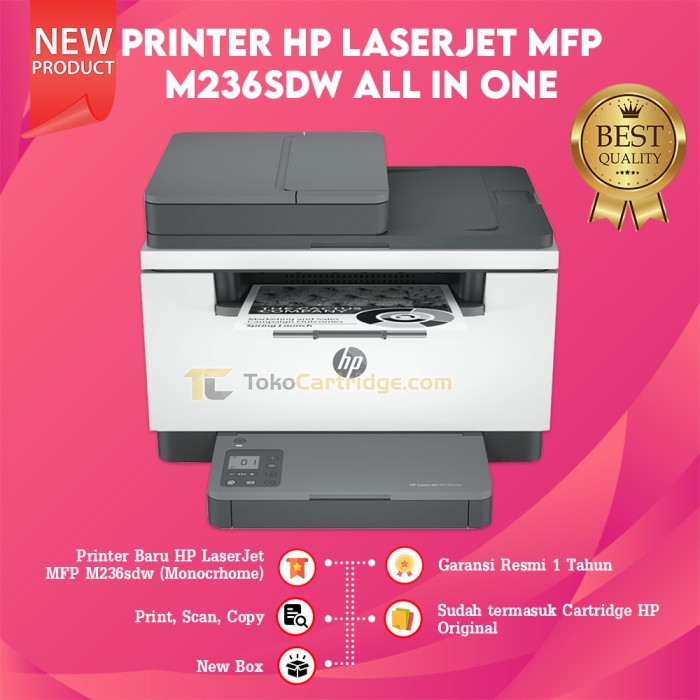 Jual Printer HP LaserJet MFP M236sdw Monocrhome All In One Print Scan ...