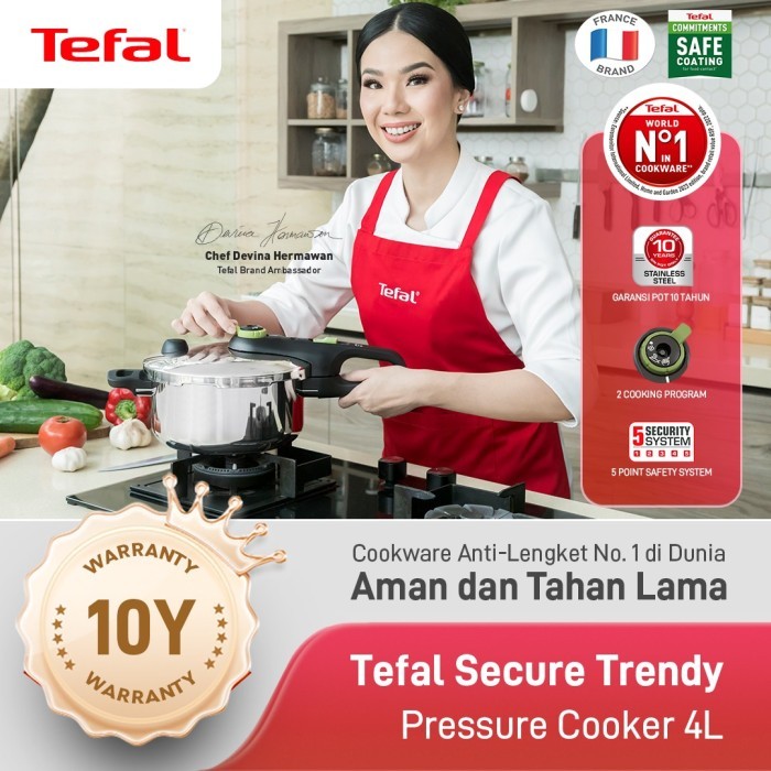 Jual Tefal Panci Presto 4L/8L/Pressure Cooker Stainless Steel Semua ...