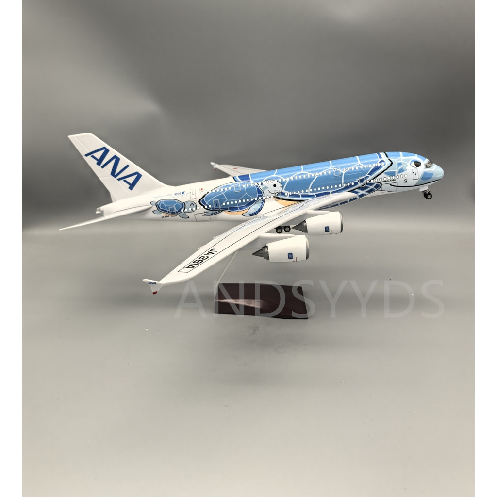 Jual 1:160 47CM Japan Air ANA Toys Airbus A380 Model Plane Cartoon Sea ...