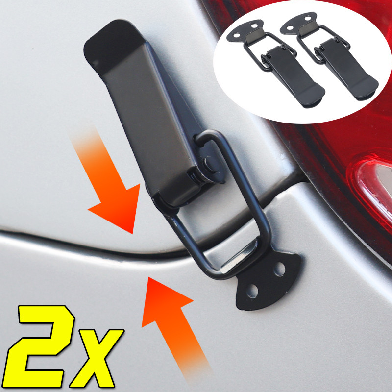 Jual 2Pcs Car Fixing Buckles Universal Security Hook Locking Clip Kit ...
