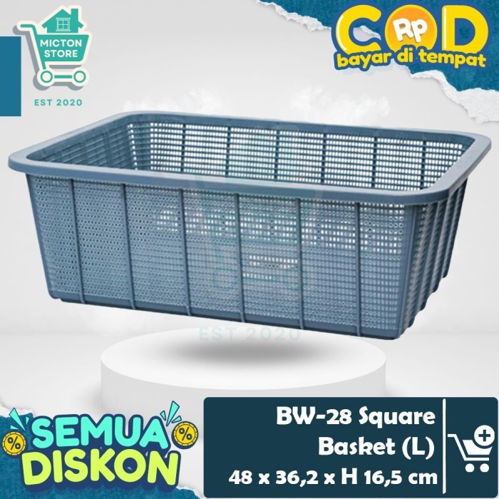Jual TOPTON Lion Star BW-28 Square Basket (L) Keranjang Buah Jaring / Keranjang Sayur ...