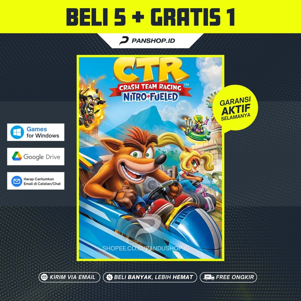 Jual Crash Team Racing Nitro-Fueled (CTR) | Game PC - Laptop | Shopee ...
