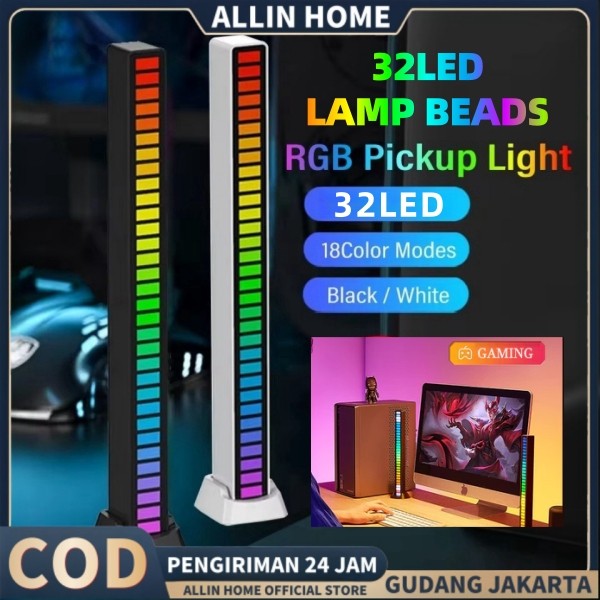 Jual Lampu Musik LED RGB Bar Strip Spectrum Sound Control Atmosphere ...