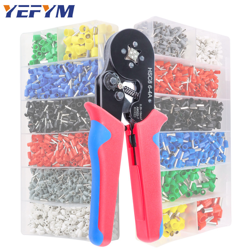 Jual Ferrule Crimping Tool HSC8 6-4A 0.25-10mm² 23-7AWG Electrical ...