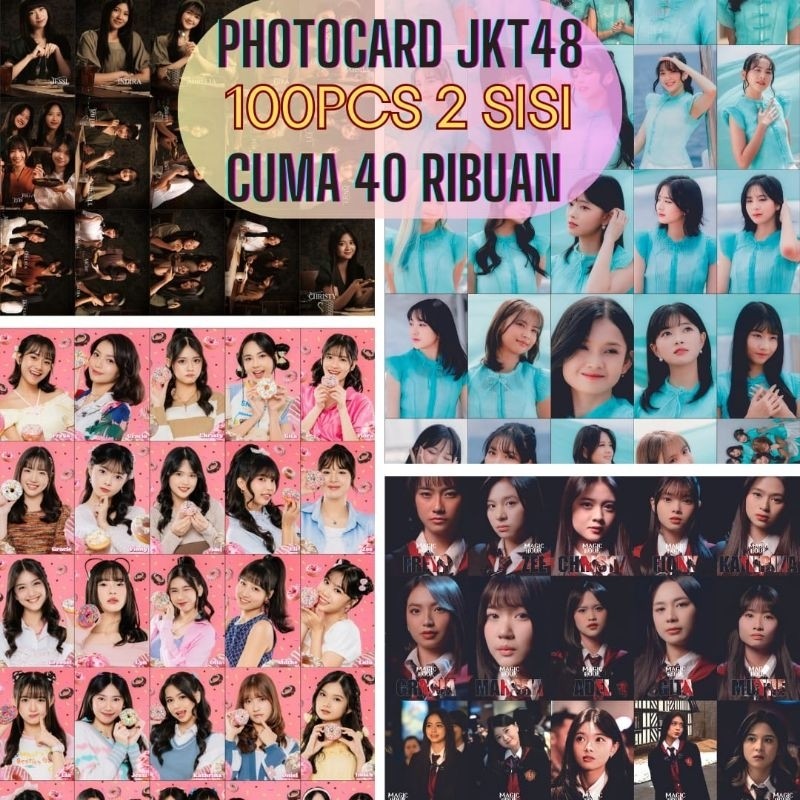 Jual Koleksi Foto Terbaru PHOTOCARD JKT48 100pcs Isi 4 Tema Cetakan 2 Sisi GLOSSY Tebal HD ...
