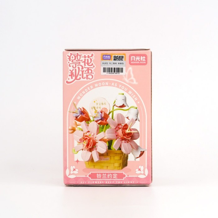 Jual OHSOME Wonder Moon Flowers Pot Mini Block Mainan Rakit Brick Blok ...