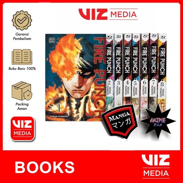 Jual Fire Punch Series: Volume 1-8 Collection 8 Books Set By Tatsuki ...