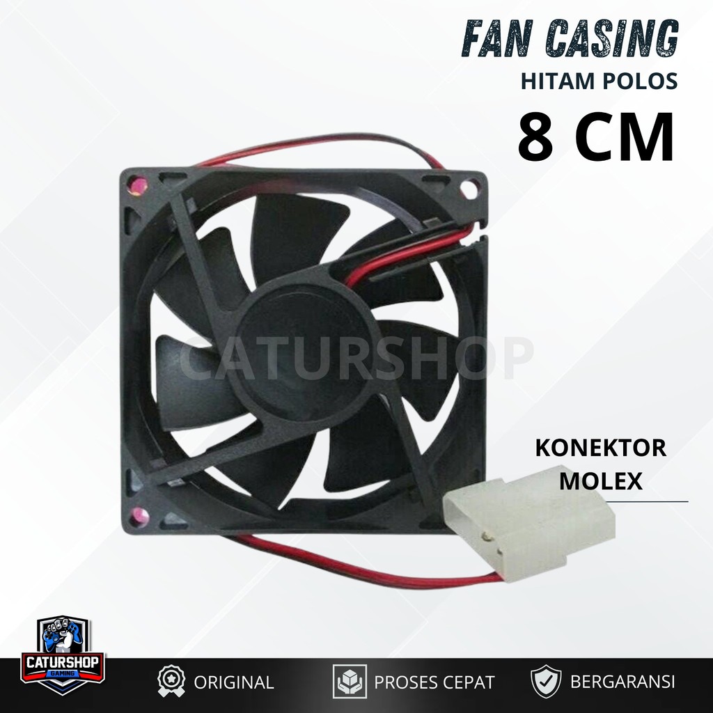 Jual Fan Casing 8cm Hitam Polos / Fan Case Black 80mm / Kipas Casing ...