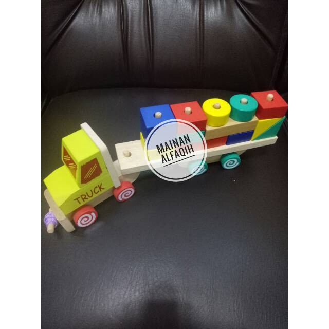 Jual Media kreatifitas anak / Mainan Edukasi Anak dari Kayu Susun Balok ...