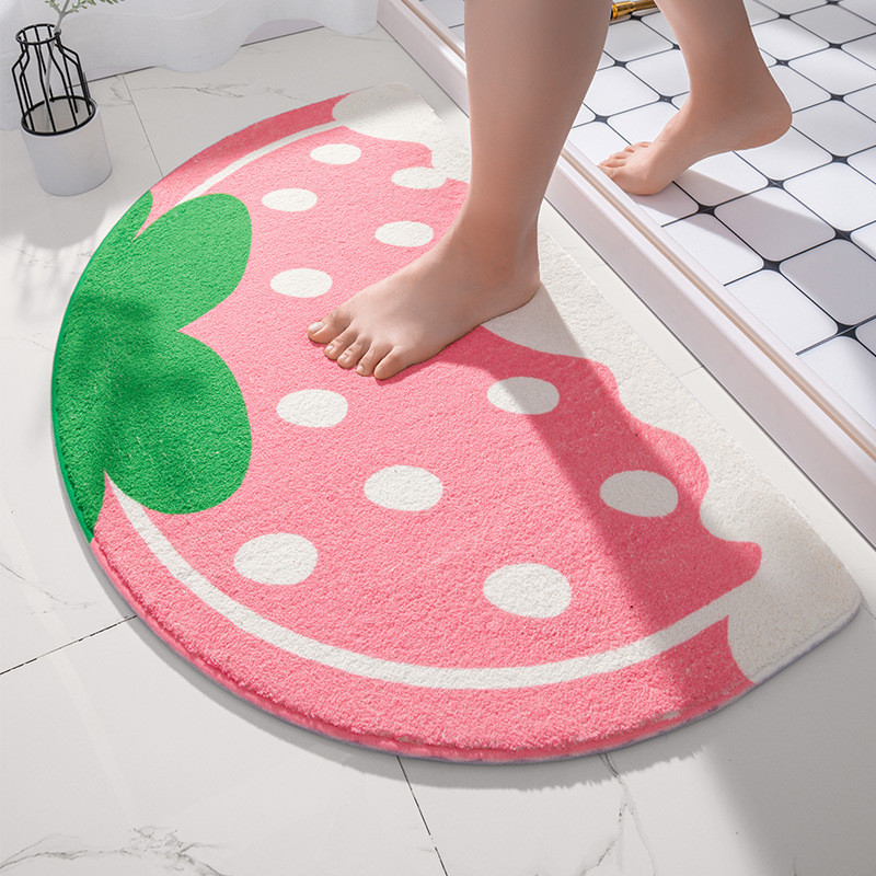 Jual Soft Floor Mats Small Fresh Text Flowers Rugs Home Entrance Carpet ...