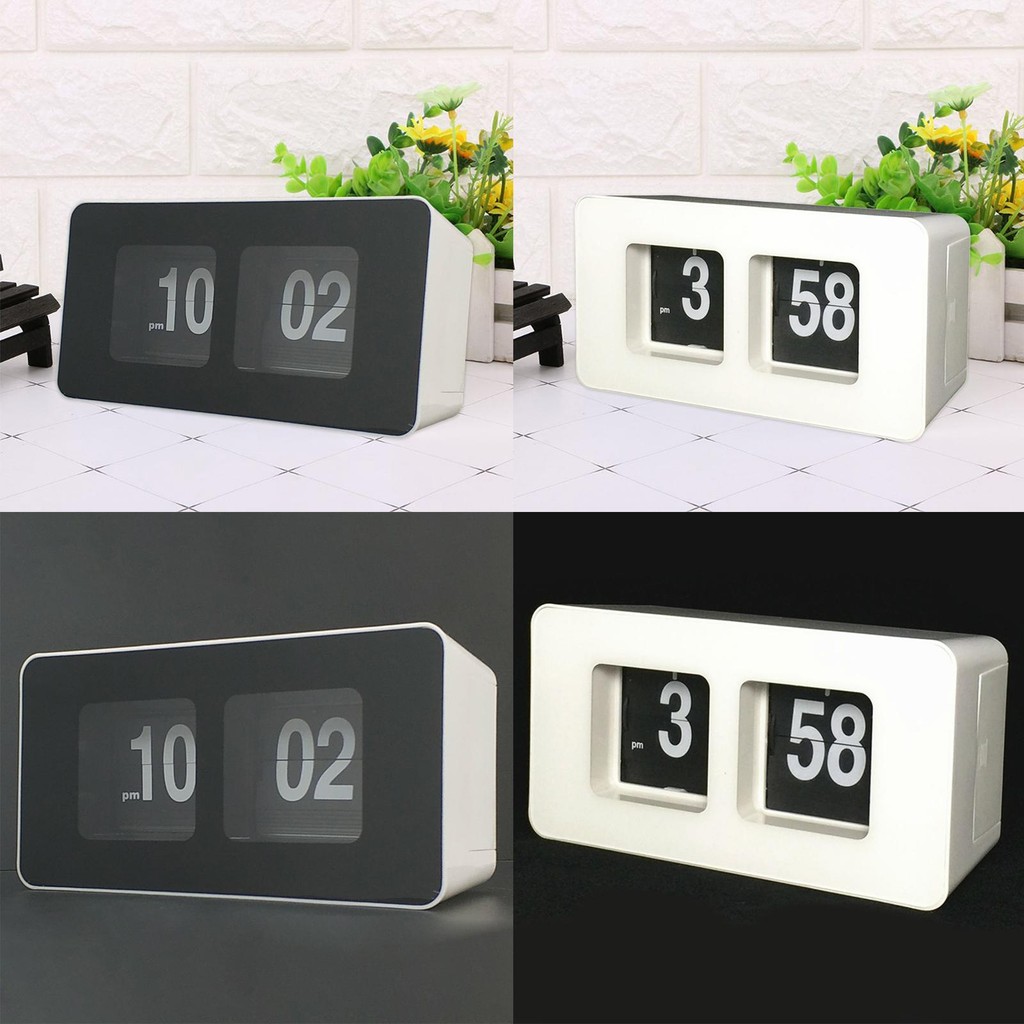 Jual Retro Auto Flip Clock Digital Wall Cloks for Home Bedroom Table ...