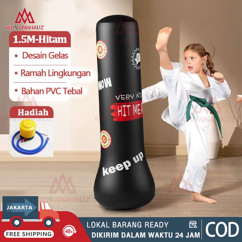 Jual Stand Boxing Anak Samsak Tinju Pompa Inflatable Kids Training ...