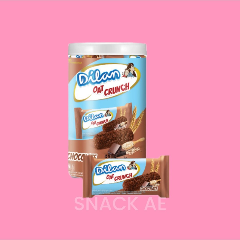 Jual Dilan Oat Crunch Chocolate kemasan JAR isi 25 pcs X 10 gr | Shopee ...
